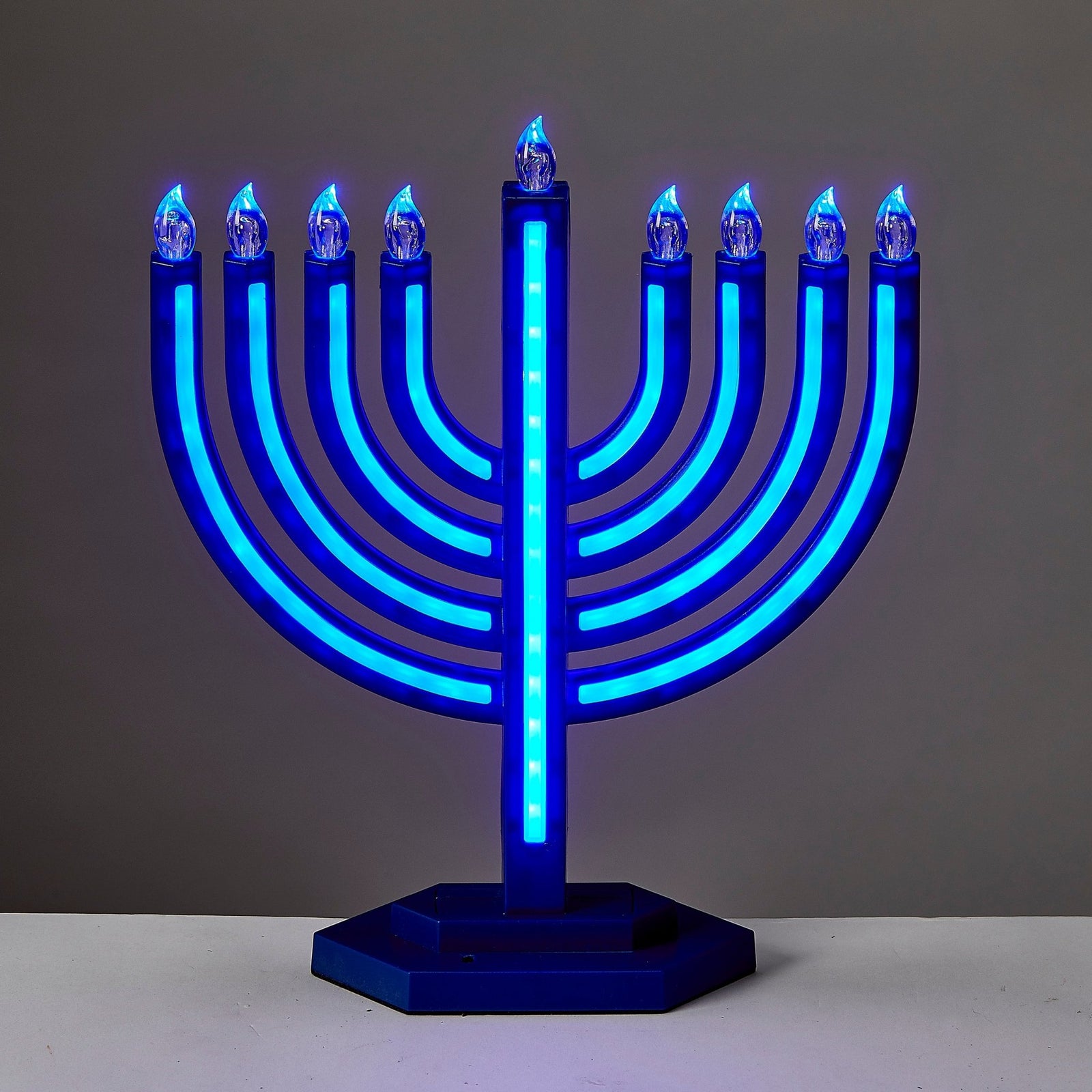 Color Wave LED Menorah - The Weitzman Museum Store
