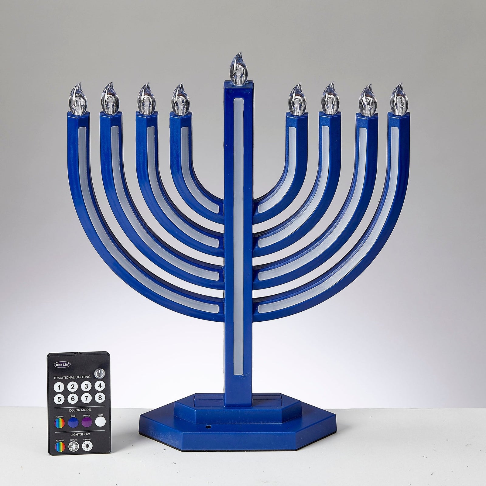 Color Wave LED Menorah - The Weitzman Museum Store