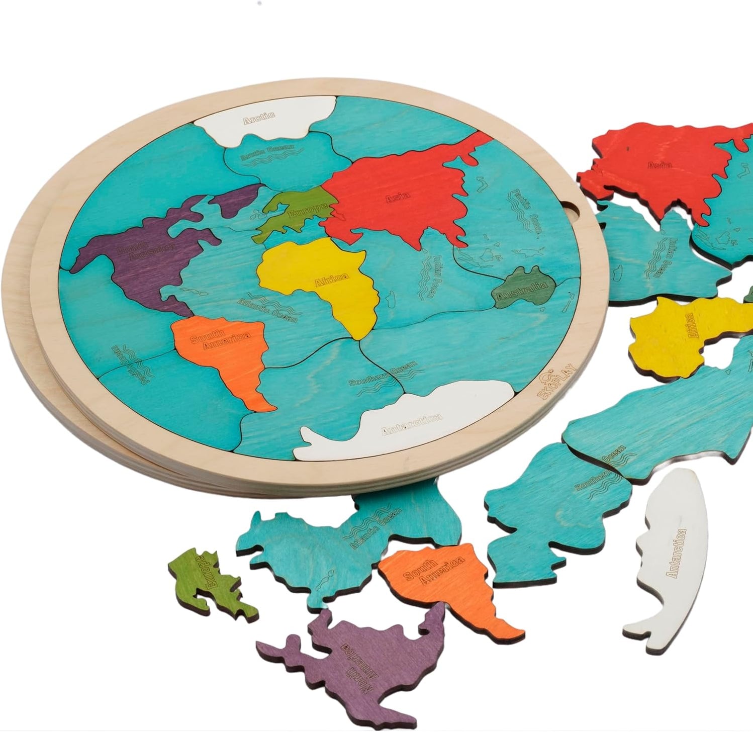 Continents Wood Puzzle - The Weitzman Museum Store