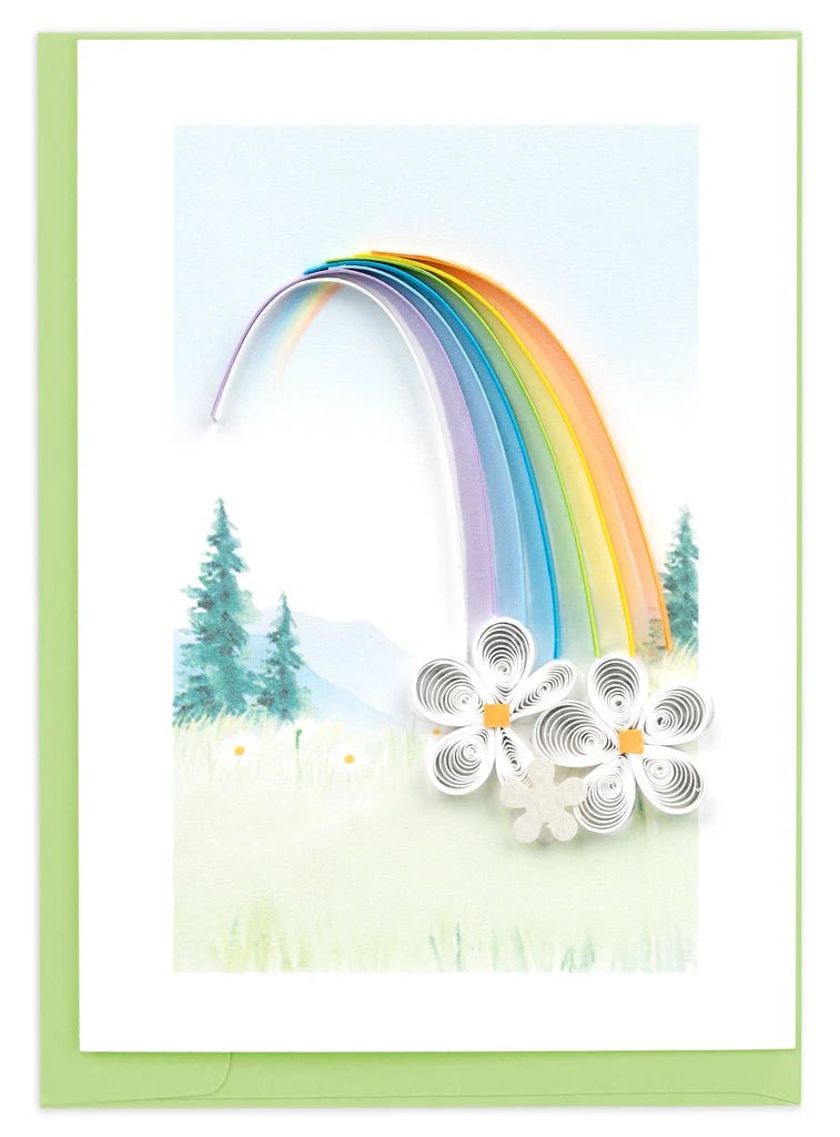 Quilled Rainbow Gift Enclosure Mini Card - The Weitzman Museum Store