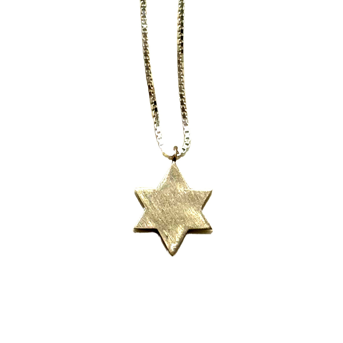 Solid Simple Star of David Necklace - The Weitzman Museum Store