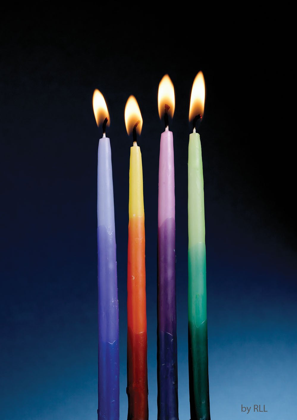 Tri-Color Premium Candles - The Weitzman Museum Store