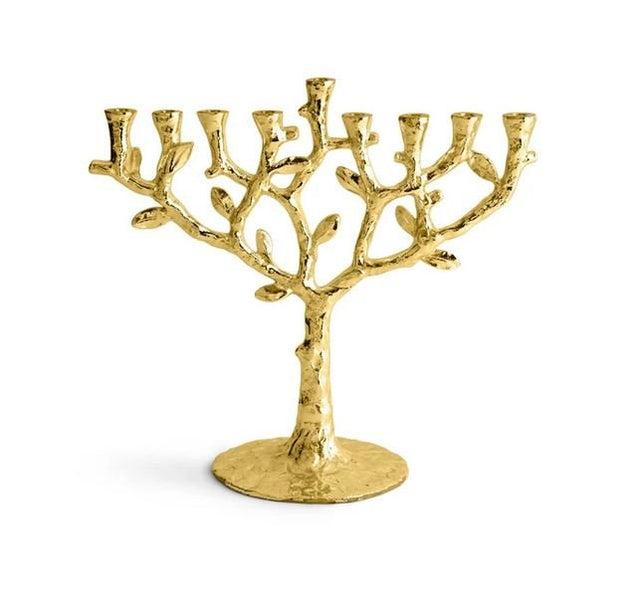 Gold Tree of Life Menorah by Michael Aram - The Weitzman Museum Store